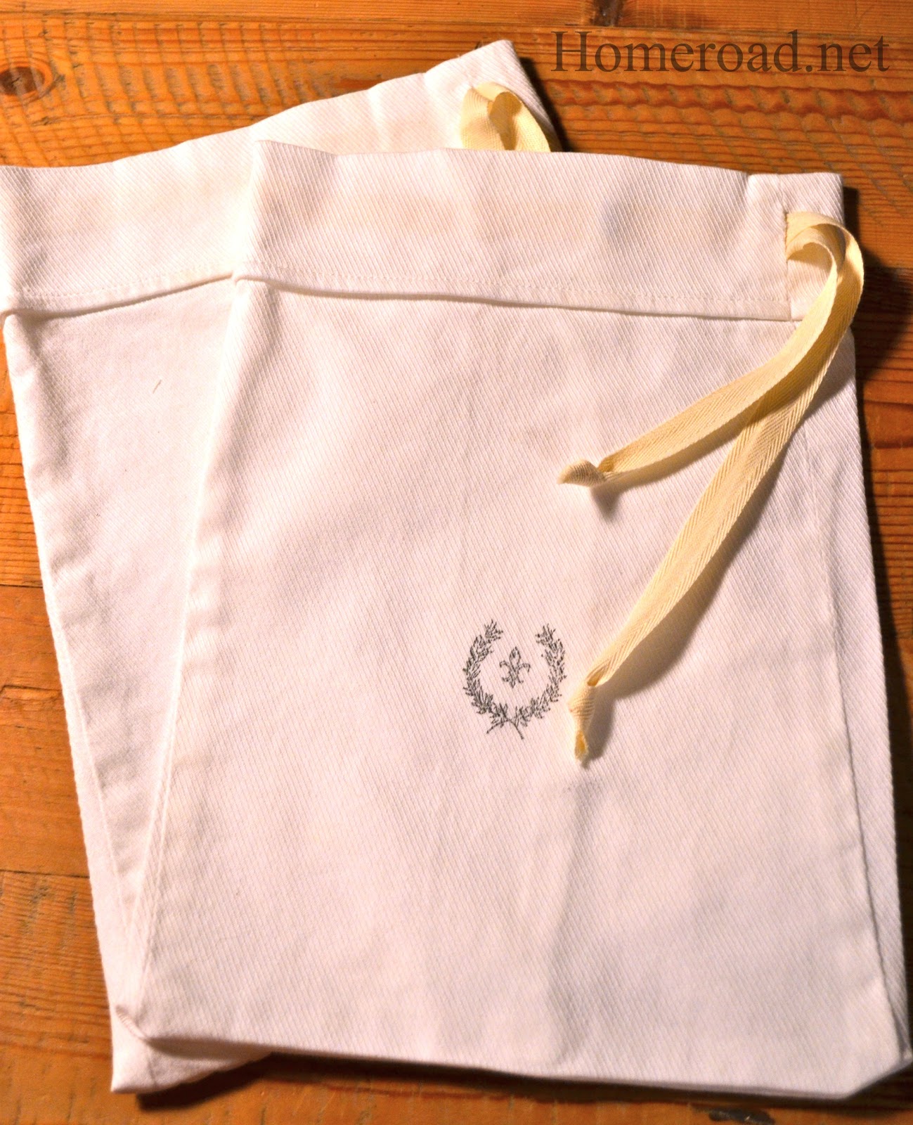 DIY Up-Cycled Drawstring Bags