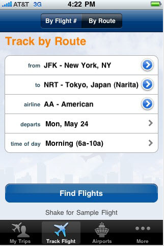 Flight Tracker and Airport Delay Status Check in iPhone Apps ~ Digital ...