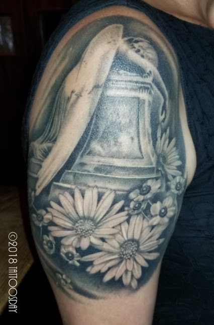 Tattoosday (A Tattoo Blog): Susan's Angel of Grief (Tattoosday Walks ...