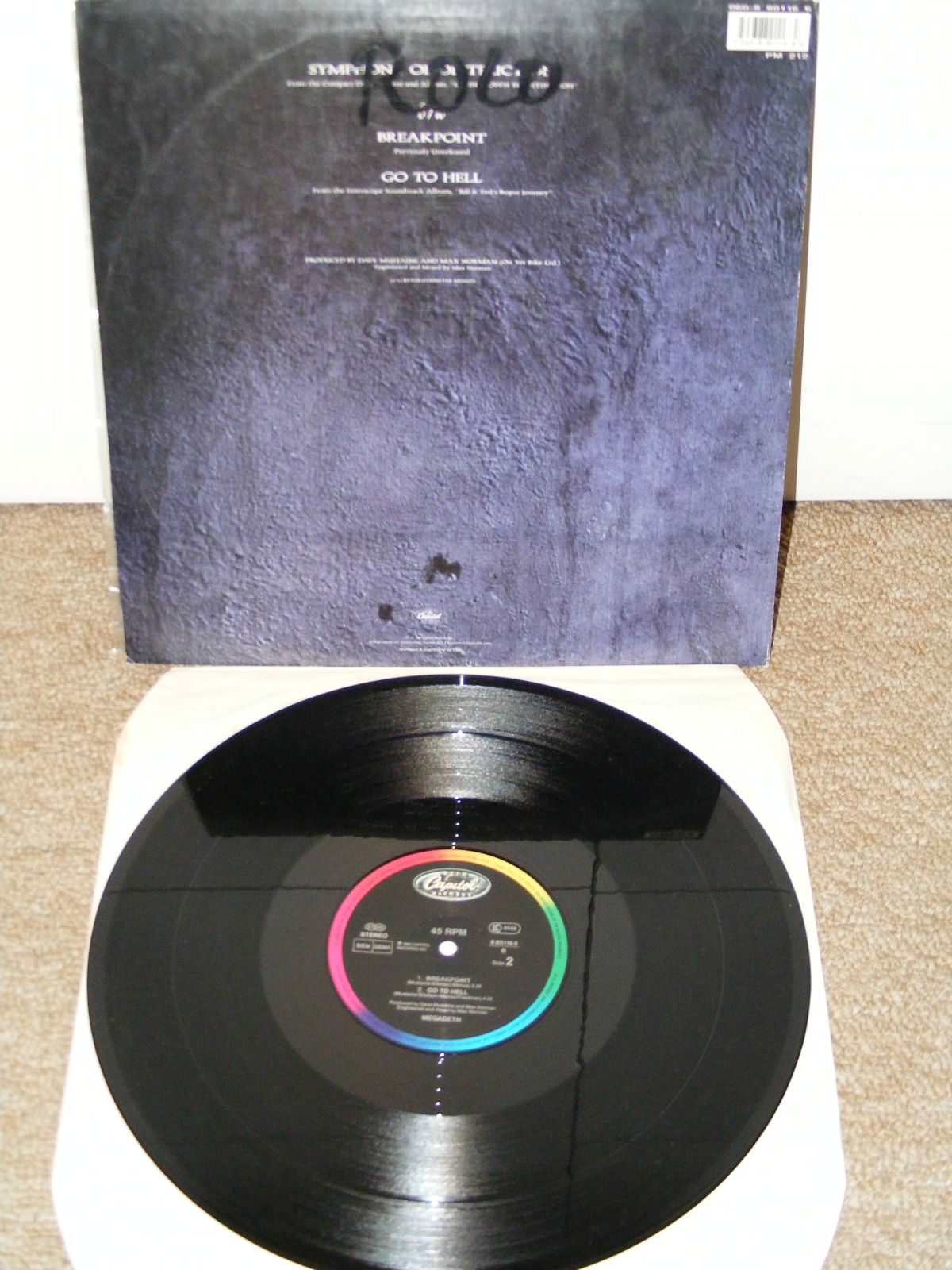 Vinilos / Vinyl: MEGADETH - (Single 12") Symphony Of Destruction