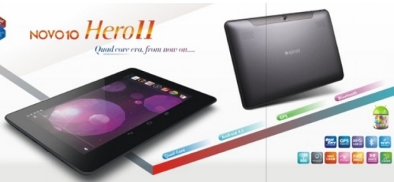 Ainol Novo Hero II harga dan spesifikasi, tablet Android quad core 2.4 ...