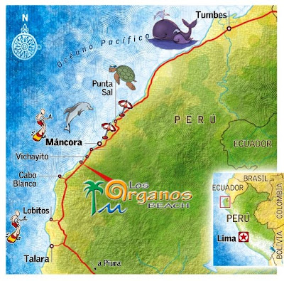 PERU DESTINOS TURISTICOS: LOS ORGANOS BEACH / TALARA /PIURA