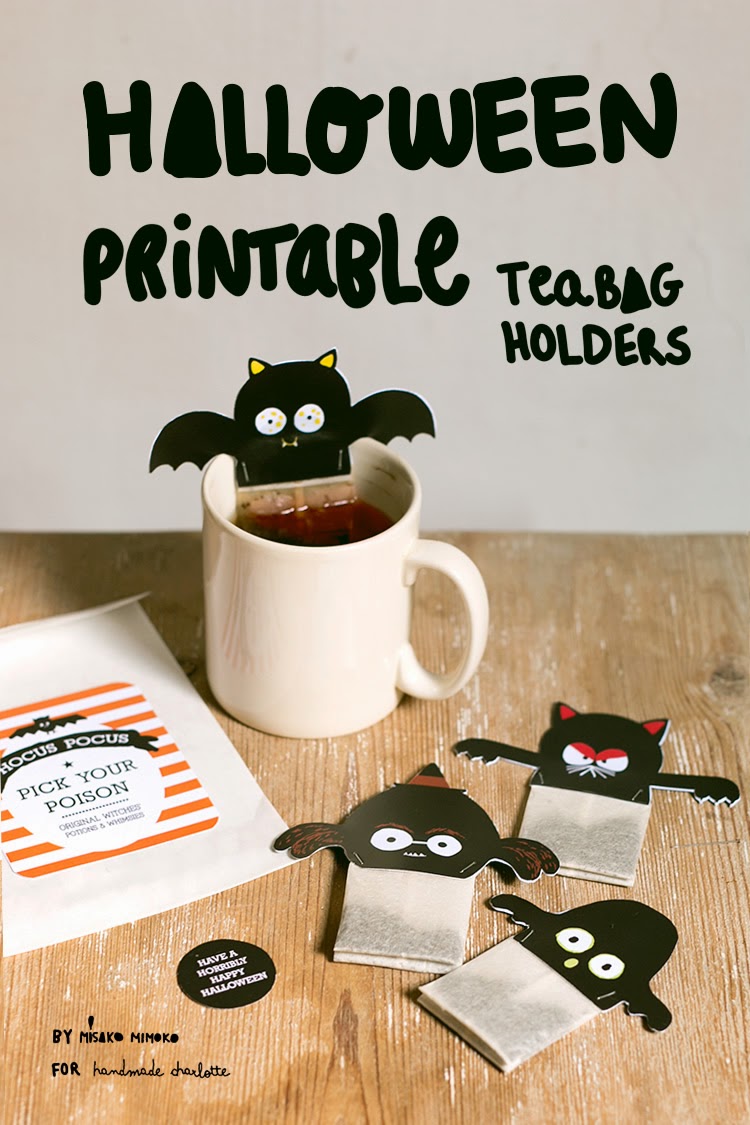 misako mimoko: Happy Halloween! DIY Halloween Tea Bag Holders Printables