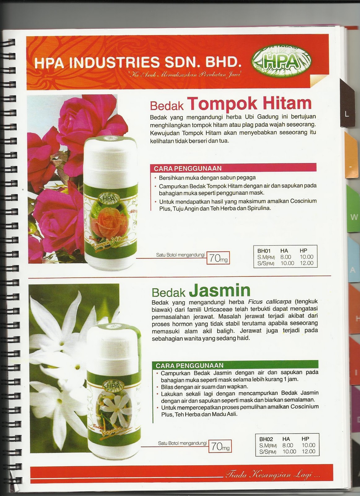 HPA PRODUK HALAL DAN BERKUALITI: PRODUK HPA