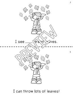 Emily Jane Creates: THANKSGIVING AND FALL EMERGENT READERS