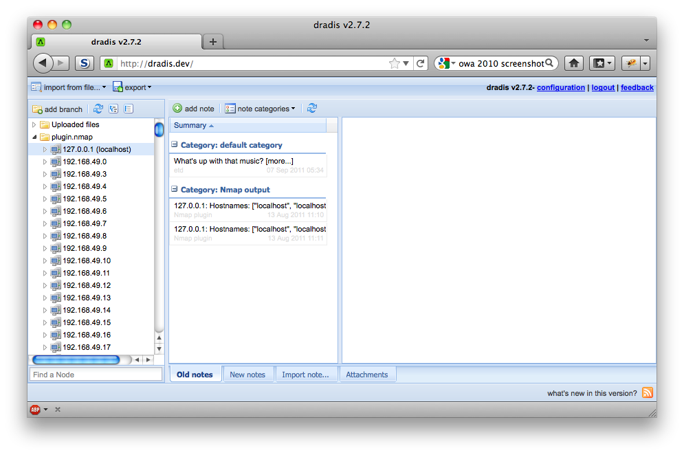 Dradis Framework v2.9 disponible ~ Security By Default