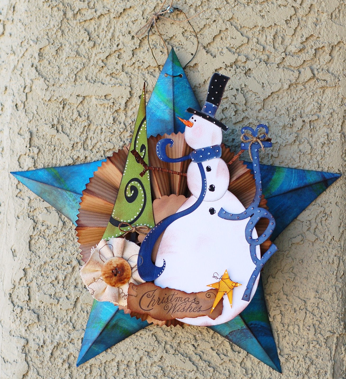 Paper Creations by Kristin: 3D Star Holiday Hanging