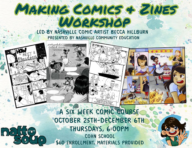 Nashville Comic Class- Making Comics and Zines