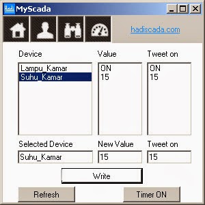 Tweet My Scada - HadiSCADA
