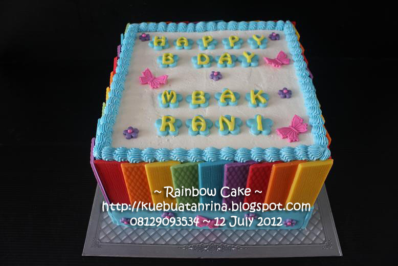 Masama Cakes: Rainbow Cake For Rani's 14th Birthday...