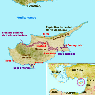 Chipre turismo en la isla