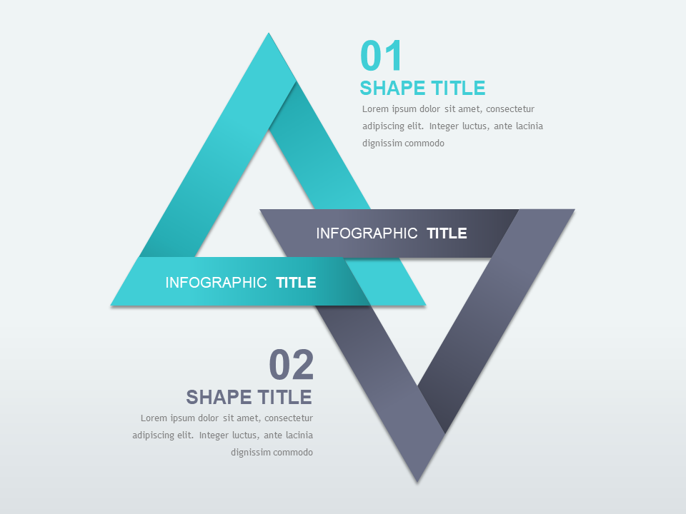 Twins Sharp Triangle PowerPoint Templates - PowerPoint Free