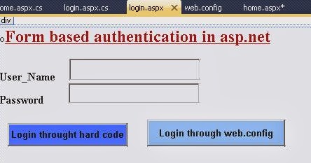 How to implement Form Based authentication in asp.net appplication | MY ...