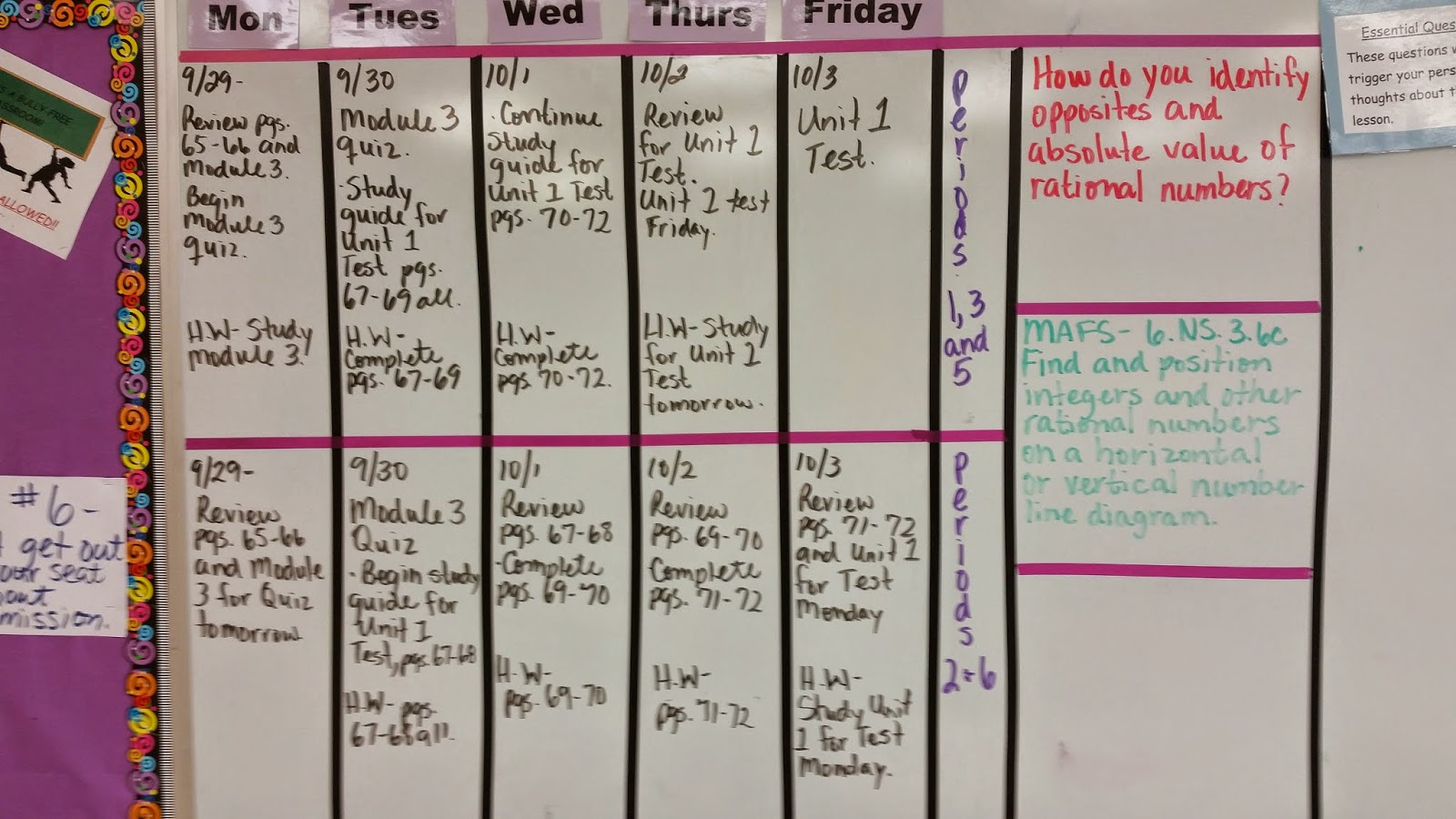 Mrs. Negron 6th Grade Math Class: Math agenda for the week of 9/29 - 10 ...