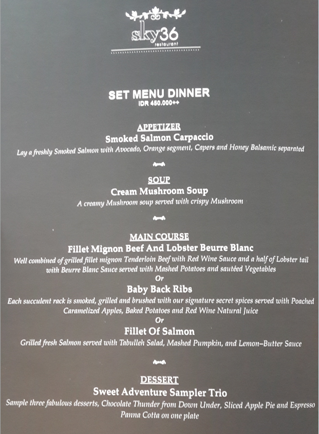 Love Food Surabaya: SKY 36 SURABAYA