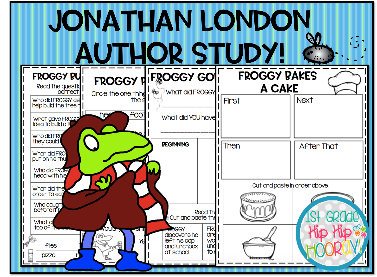 1st Grade Hip Hip Hooray!: Jonathan London Author Study