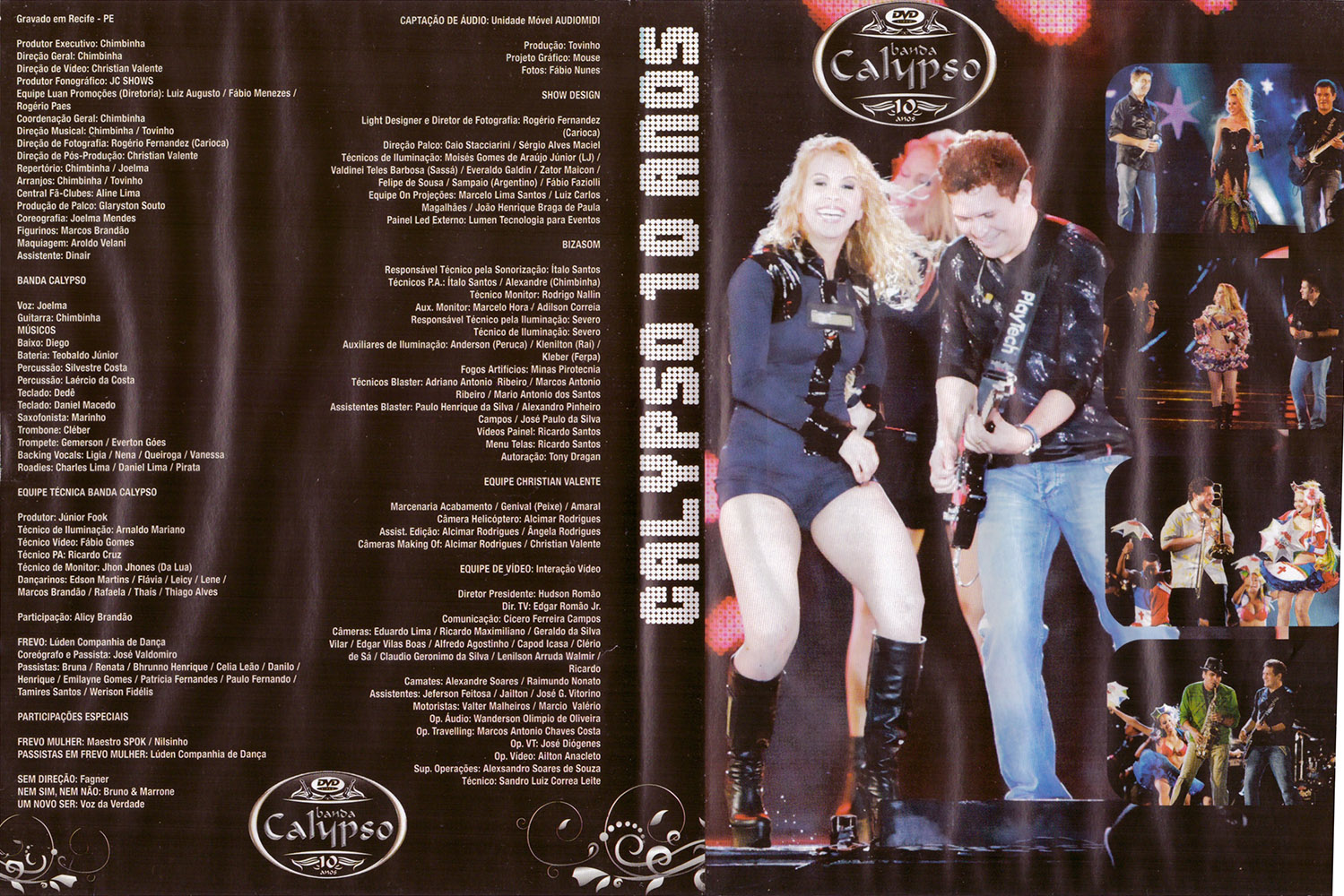 DVD: Banda Calypso - 10 Anos - Encartes Pop