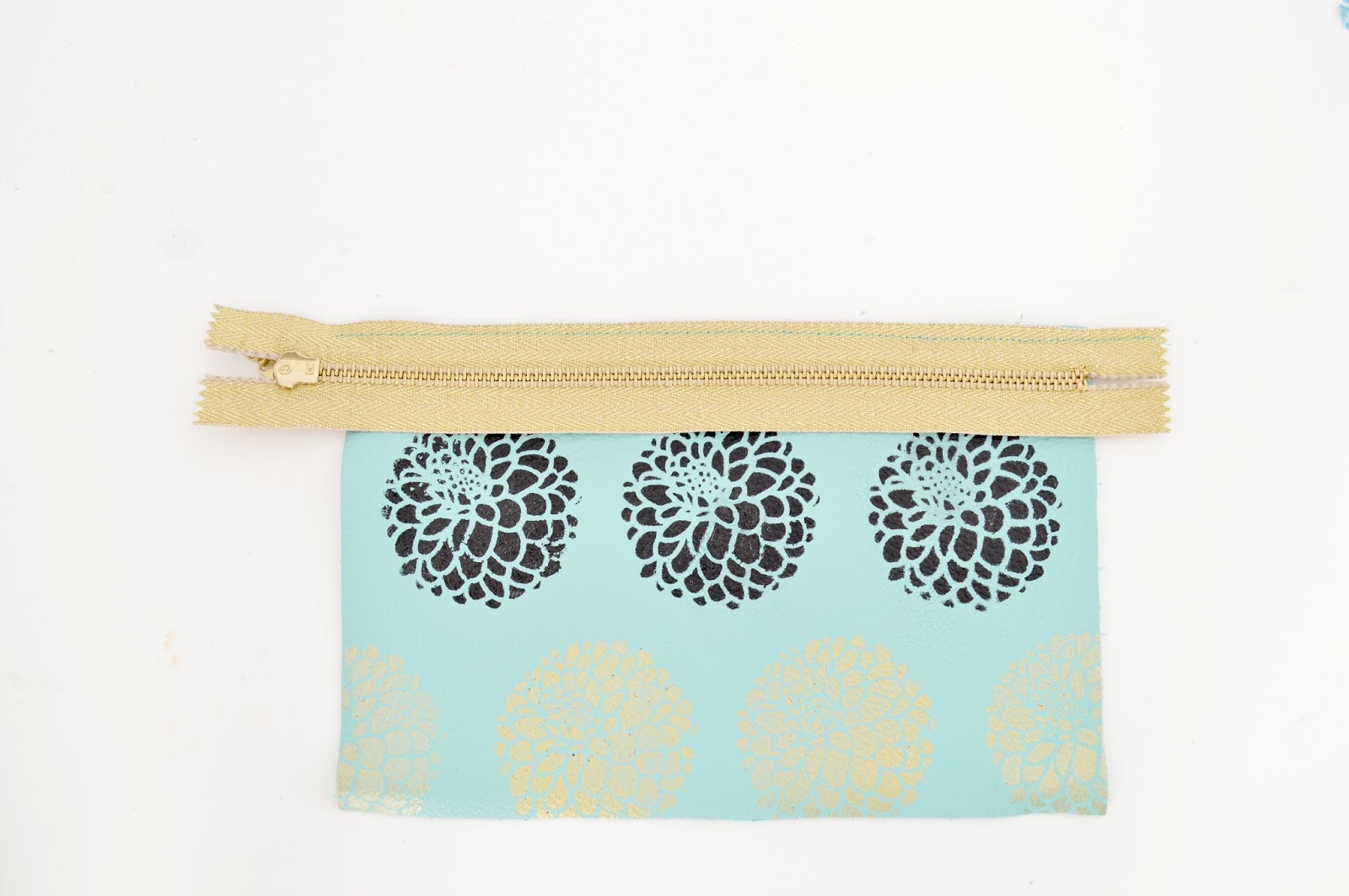 Vikalpah: How to do prints on leather using stencils + DIY Zipper pouch