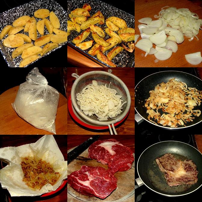 Tomakonyha: Hagymás rostélyos, tepsis steak-burgonyával és salátával