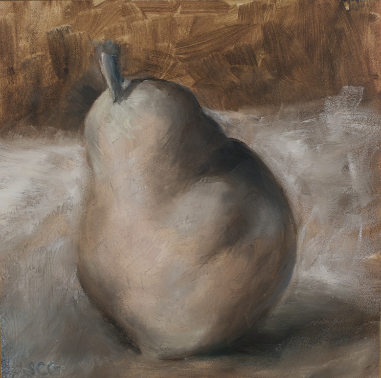 Sue ChurchGrant Daily Painting: Tonal study of Pear