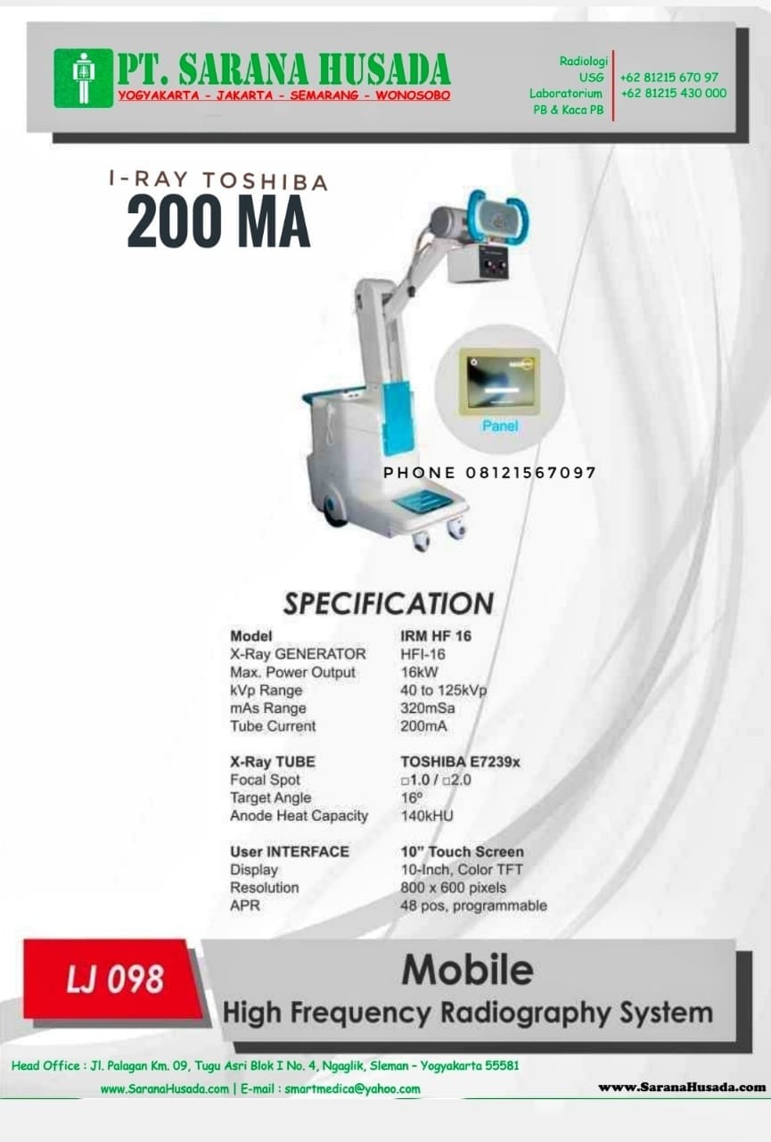 X-RAY MOBILE 200 MA , I-RAY 200 // LISTRIK HANYA 3 KW - ALAT X-RAY ...