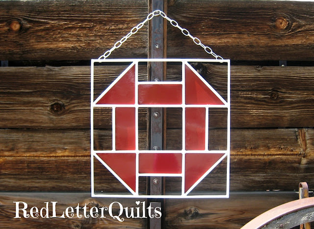 Red Letter Quilts: Two new Barn Quilt Blocks, and a New QAL!