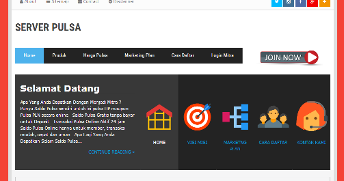 Website Pulsa Keren Cocok Untuk Server Pulsa Dan Konter