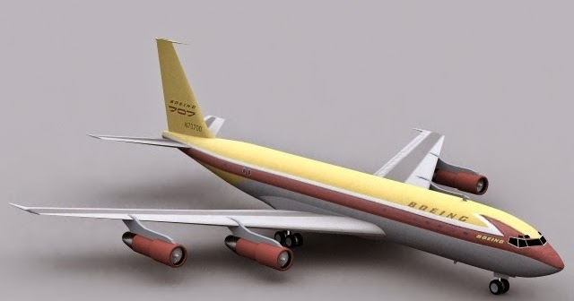 Finest 3D Models Online: Boeing 367-80 (Dash-80) - Historical aircraft