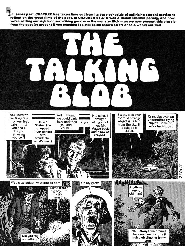 The Land of Cerpts and Honey: THE TALKING BLOB