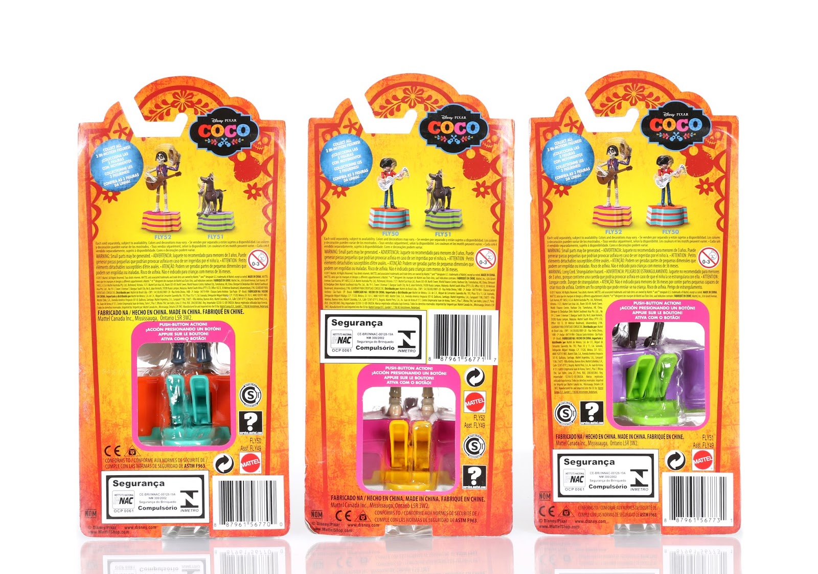 Dan the Pixar Fan: Coco: 3-in-1 Motion Figure Collection (Push Puppet Toys)