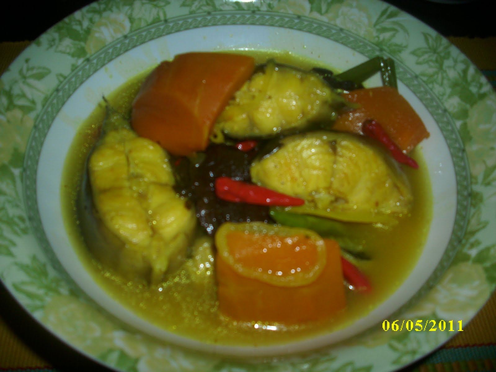 Ikan Sembilang Masak Singgang Dengan Labu Manis - Amie's Little Kitchen