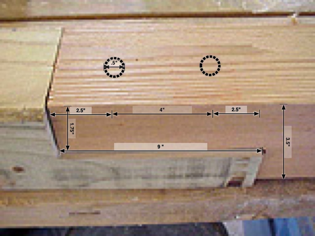 Lake House Renovation Project: Dutchman splice for walkway short posts