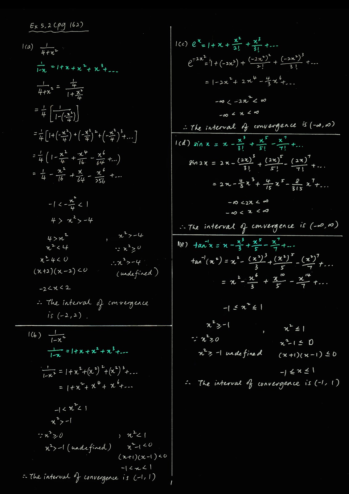 KhooMathsolutions: Term 2 Chapter 5 Ex 5.2: MACLAURIN SERIES