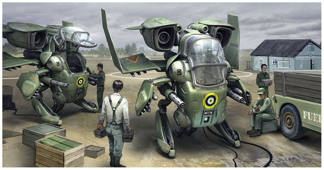 Jim Martin Concept Art: Mud Jumpers, circa 1944