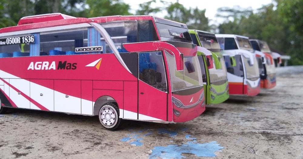 Papercraft Bus Pariwisata (Jetbus SHD) ~ Kutipan Andi