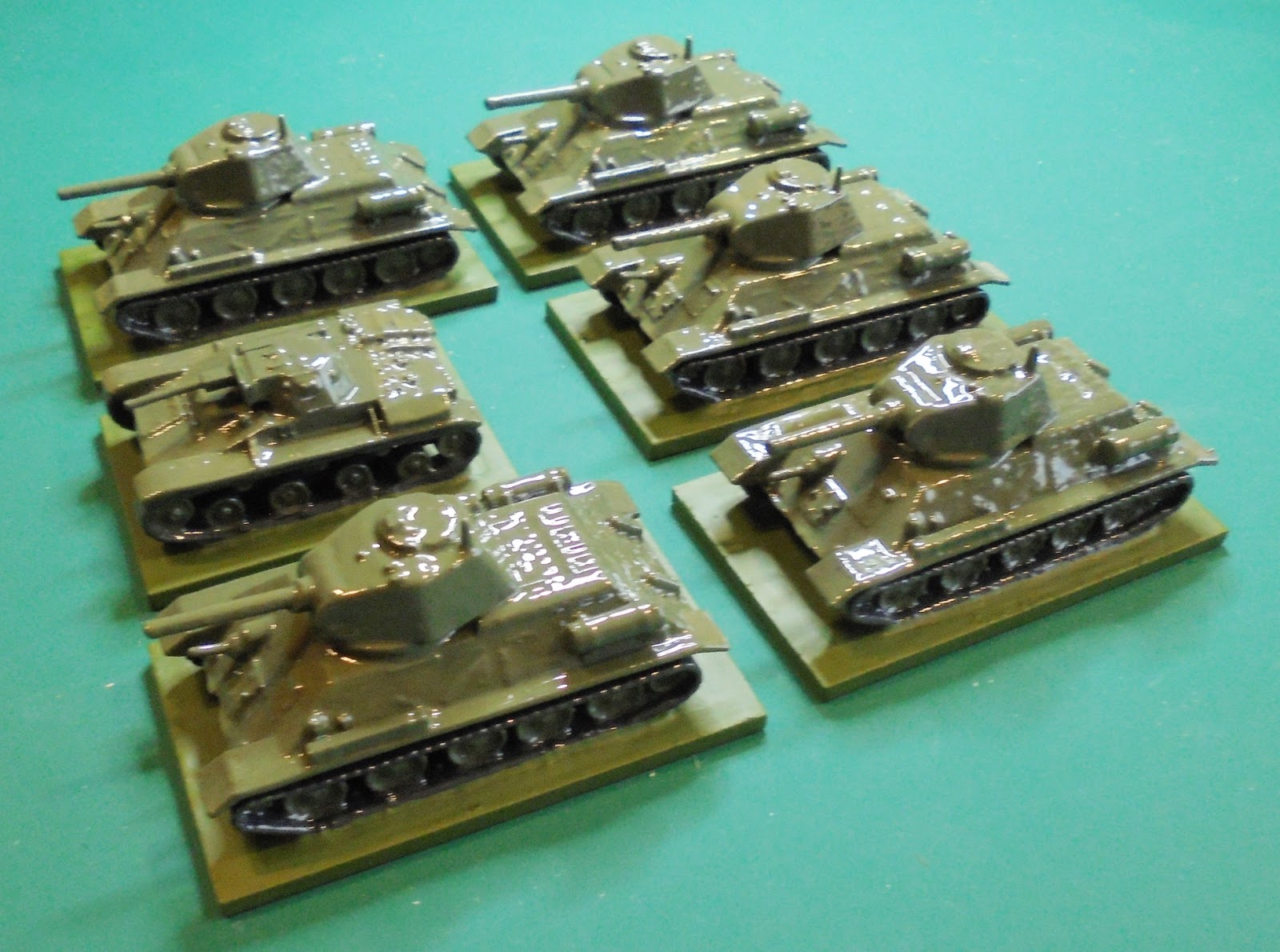 Wargaming Miscellany: Some renovated 20mm-scale Russian World War Two tanks