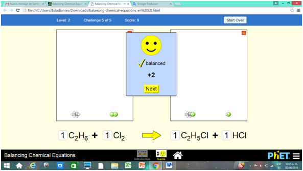 BALANCEO DE ECUACIONES QUÍMICAS