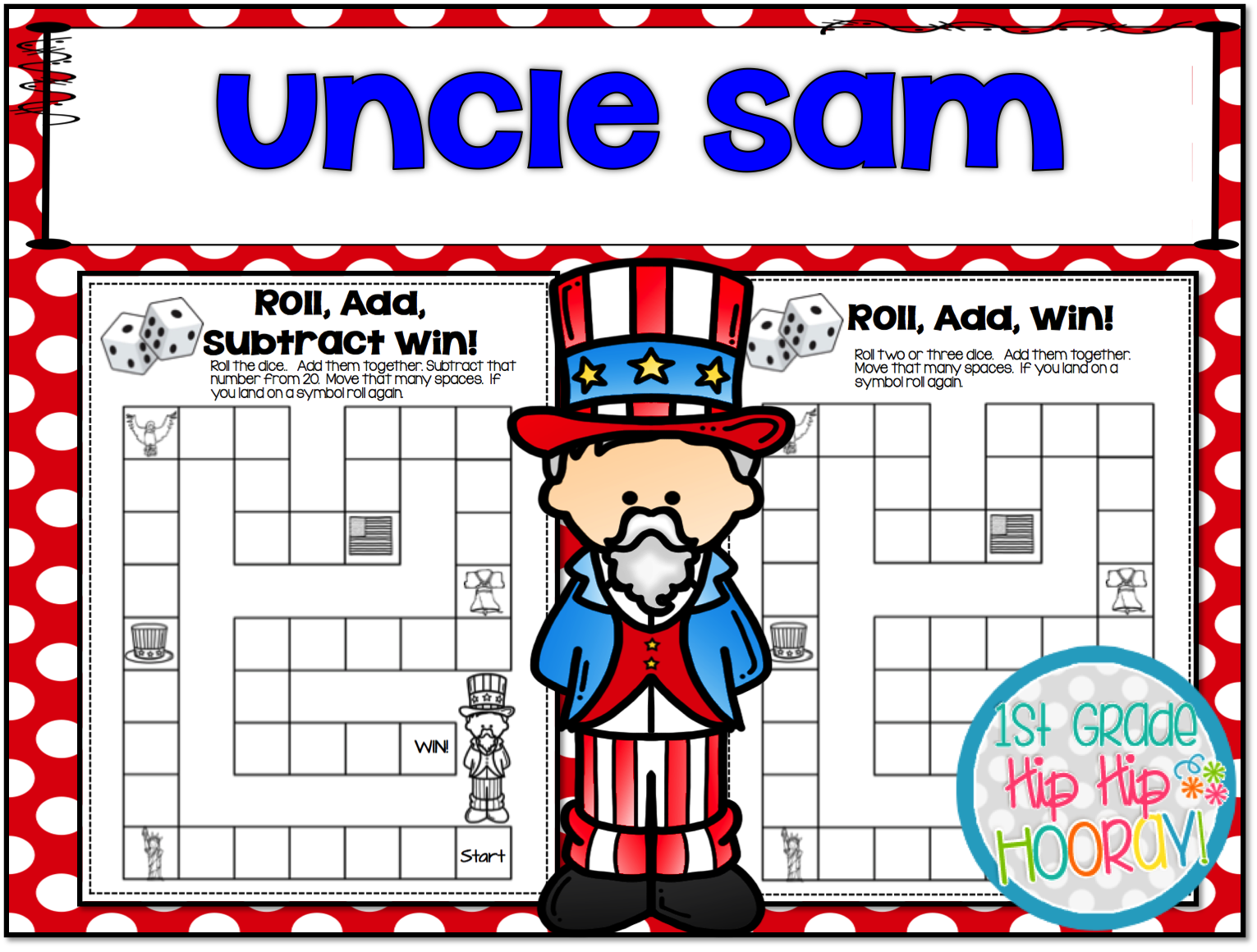 1st Grade Hip Hip Hooray!: Uncle Sam...An American Symbol!