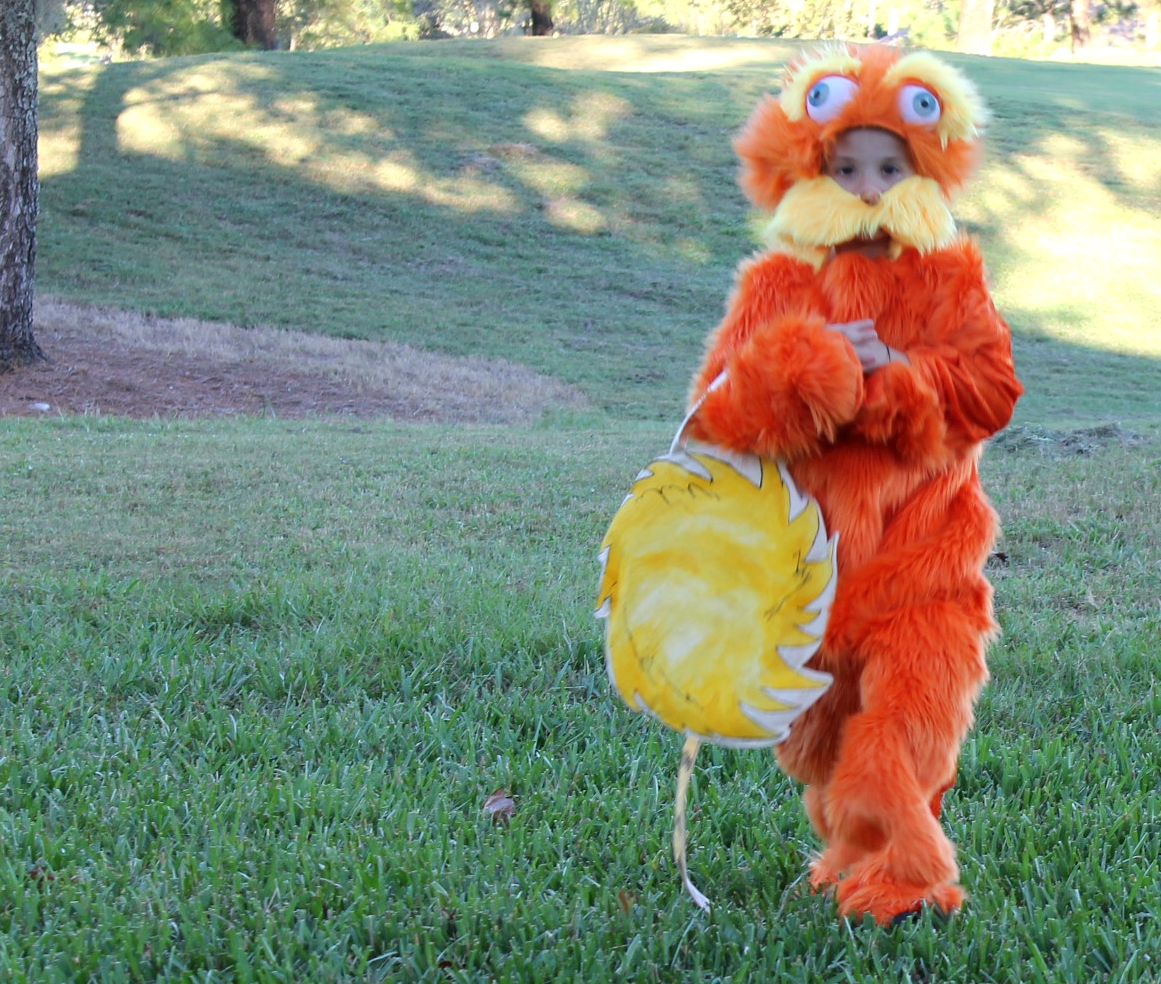 laci jean: Lorax costume with Trufulla Tree candy bag!