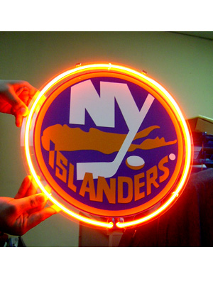 Wiki Neon Sign Blog: NHL NY New York Islanders Hockey Neon Sign 10" x 10"