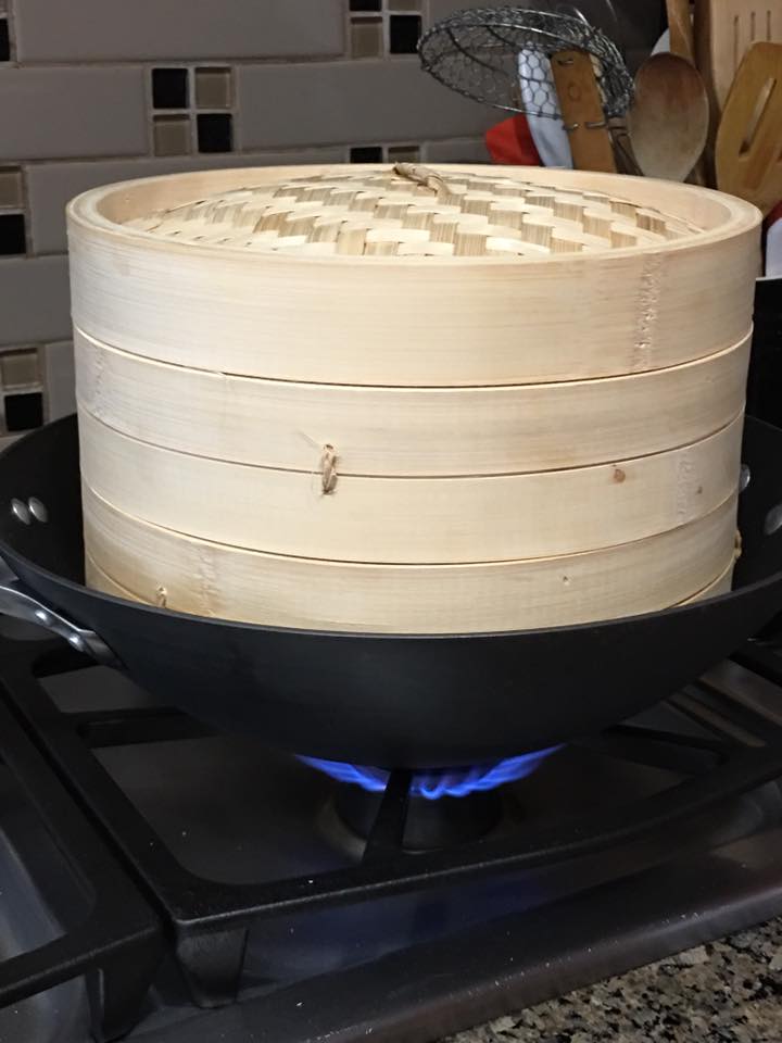 Pork and Chinese Chive Steamed Buns | Karen's Kitchen Stories