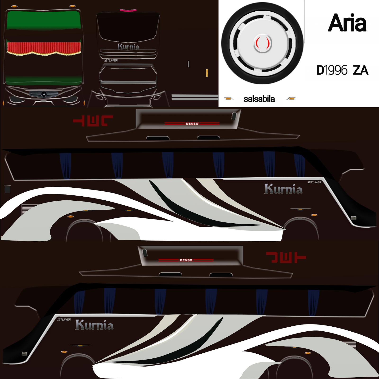 Livery PNG Jernih Bus Simulator Indonesia Part 6 | Download Livery ...