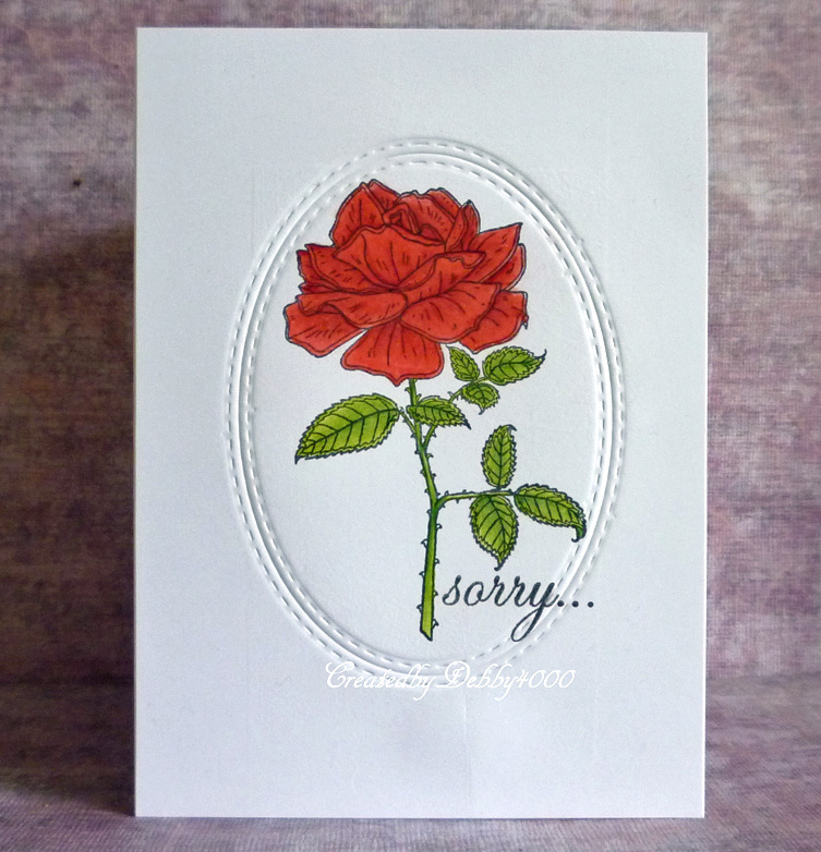A Scrapjourney: One layer Rose