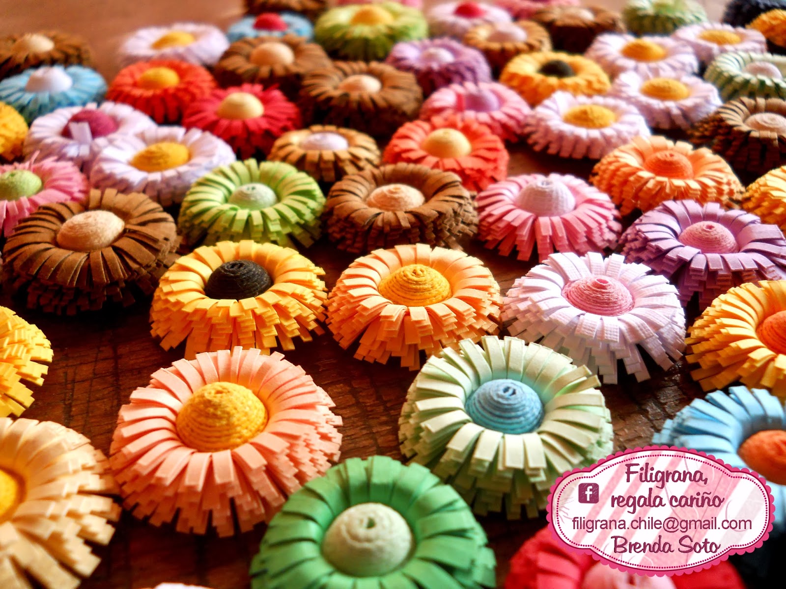 Filigrana - Quilling en Chile: Flores de fligrana (quilling)