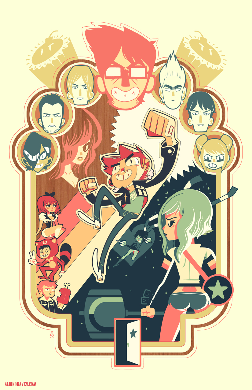 The Geeky Nerfherder: Cool Art: Scott Pilgrim by Glen Brogan