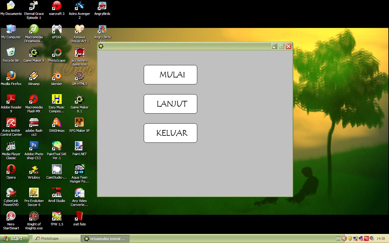 Virtuastudios Tutorial HQ: 9 LANGKAH MEMBUAT MAIN MENU SEDERHANA PADA GAME MAKER