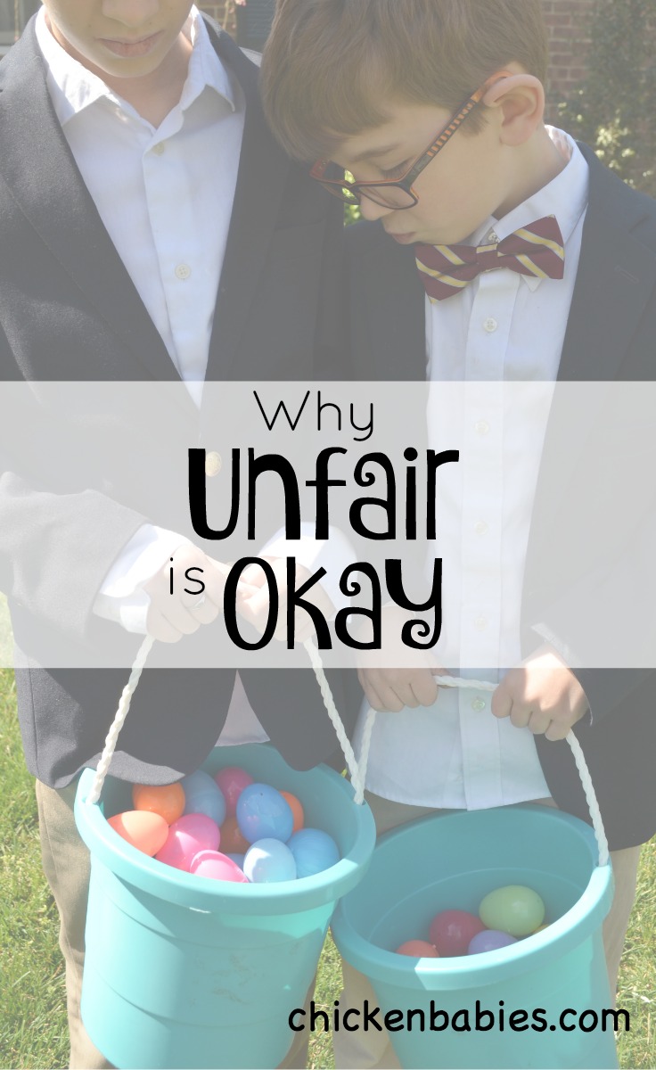 chicken babies: Why Unfair is Okay