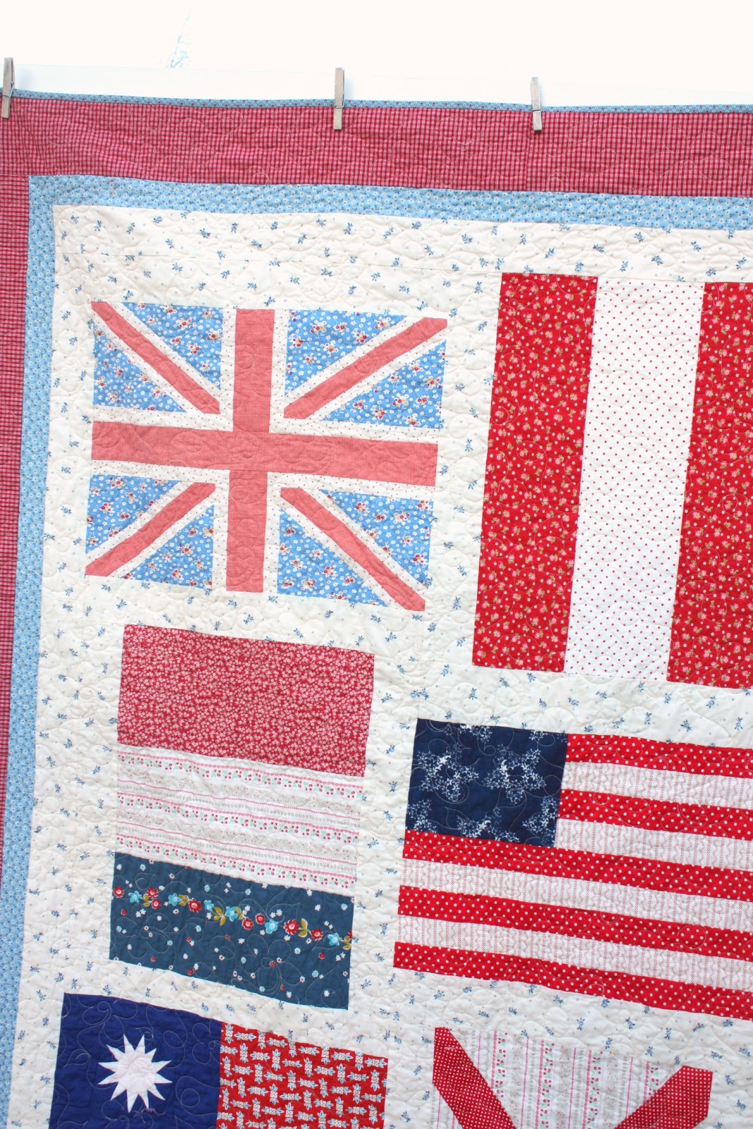 New Flag Quilt for an Old Chum - Diary of a Quilter - a quilt blog