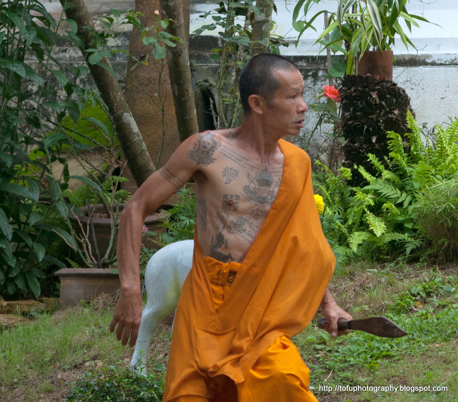 Tofu Photography: Doi Suthep tattooed monk