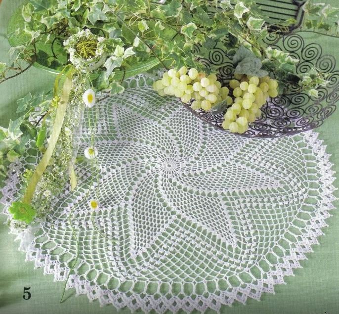 Kira crochet: Crocheted scheme no. 836 | Crochet, Nappe